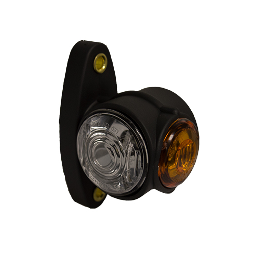 10-30V LED Red/White/Amber Rubber Side Marker Lamp - Barrett Trailers