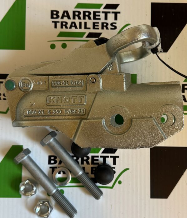 GENUINE KNOTT LOCKABLE COUPLING HITCH HEAD 3500KG - Barrett Trailers