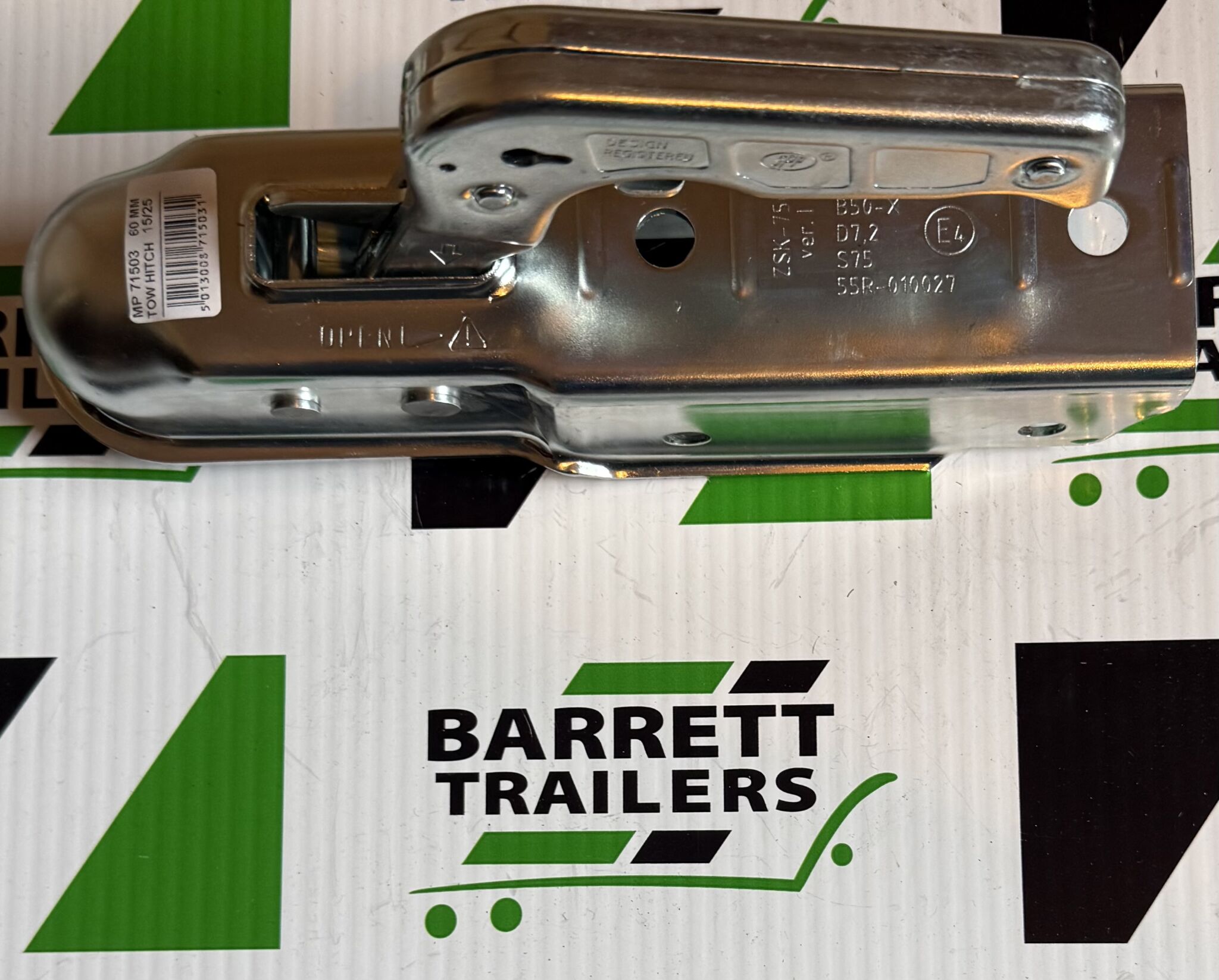 Pressed Steel 50mm Coupling for 60mm Square Tube Drawbars - Barrett ...
