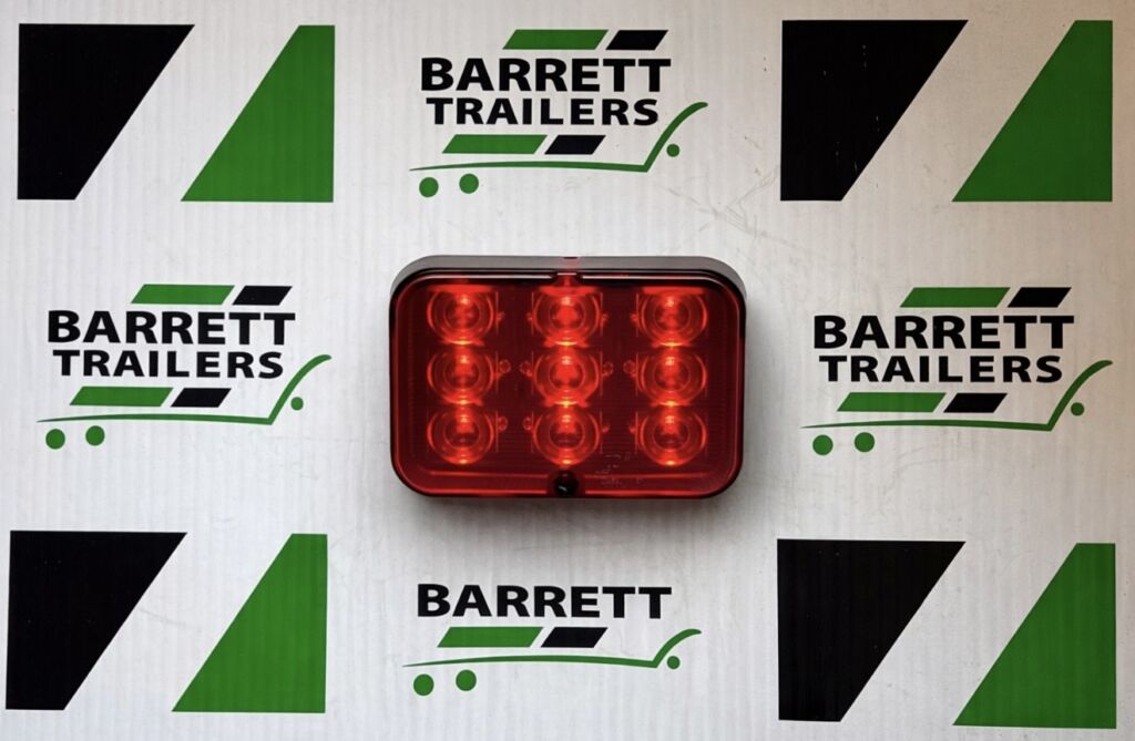 12v Square LED Fog Lamp/Light - Barrett Trailers