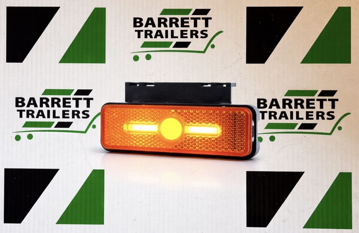 WAS 10-30V LED GLO Amber Side Marker Lamp - Barrett Trailers